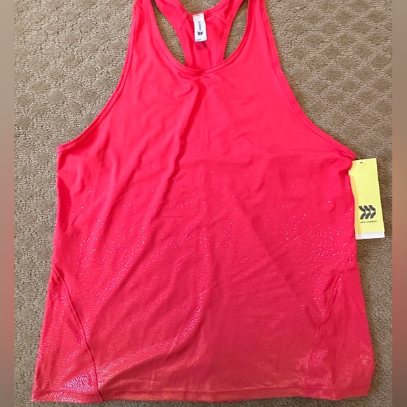 all in motion | Tops | All In Motion Coral Tank Top With Gold Glitter ...